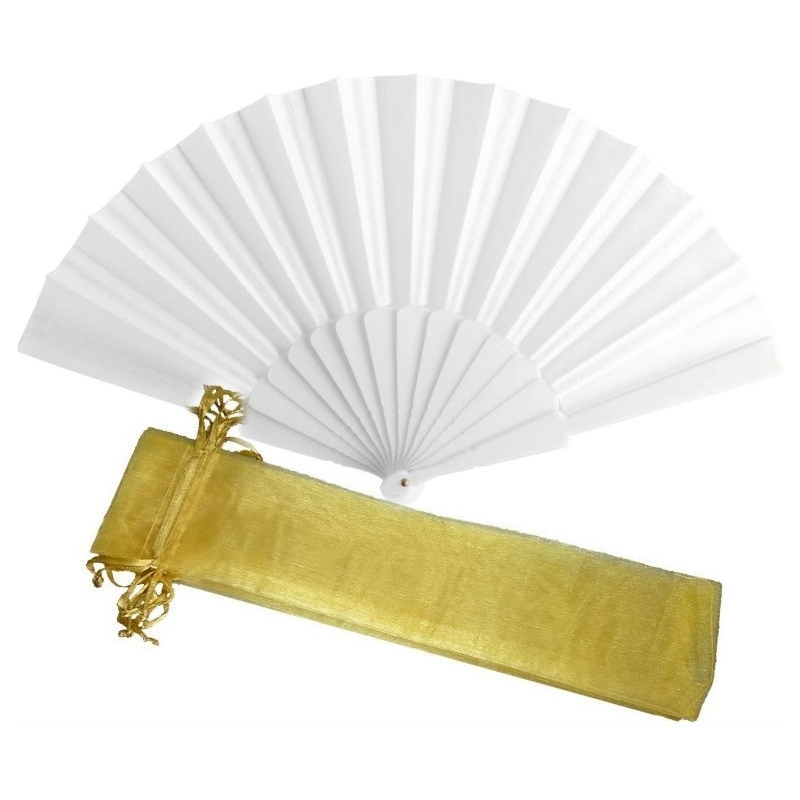 Éventail Blanc Pour Mariée