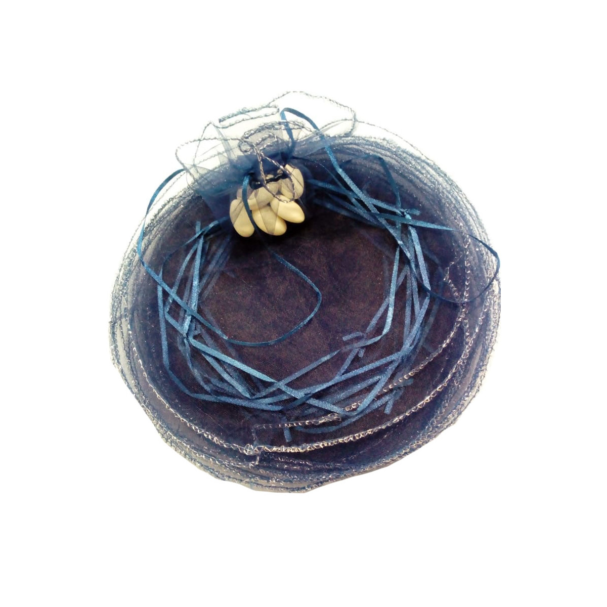 Sac De Riz En Organza Bleu Marine