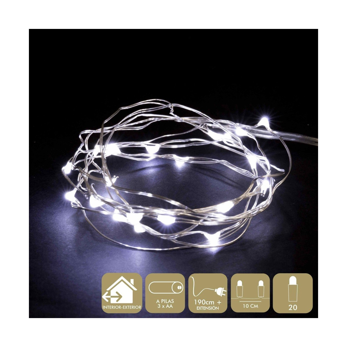 Micro Led 20 Lumières Blanches