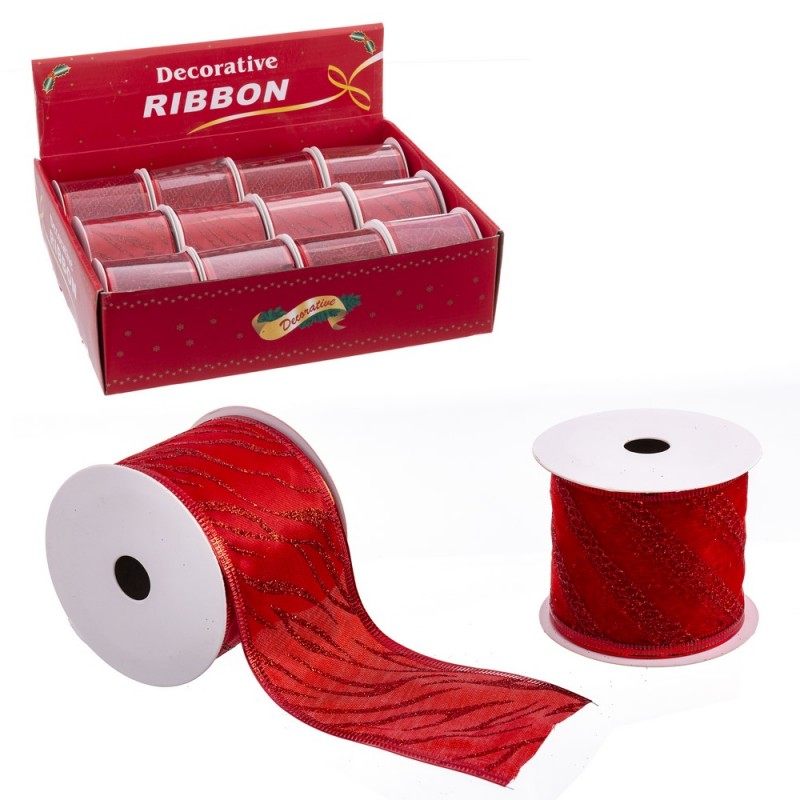 Rouleau De Ruban Rouge 3 M 270 X 6,70 Cm