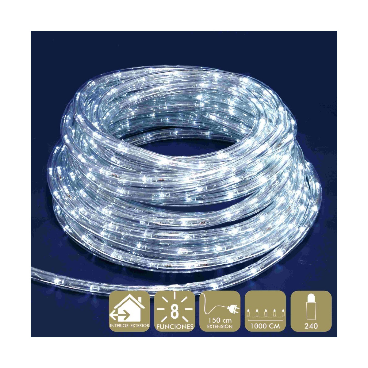 Tuyau 240 Led Blanc