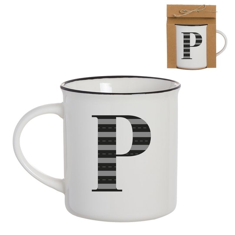 Mug Vintage Lettre P 475Ml