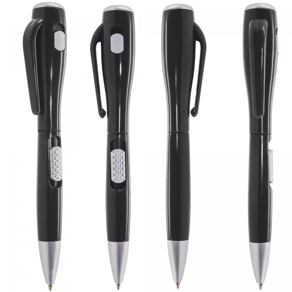 Stylo Noir Original Avec Lampe De Poche