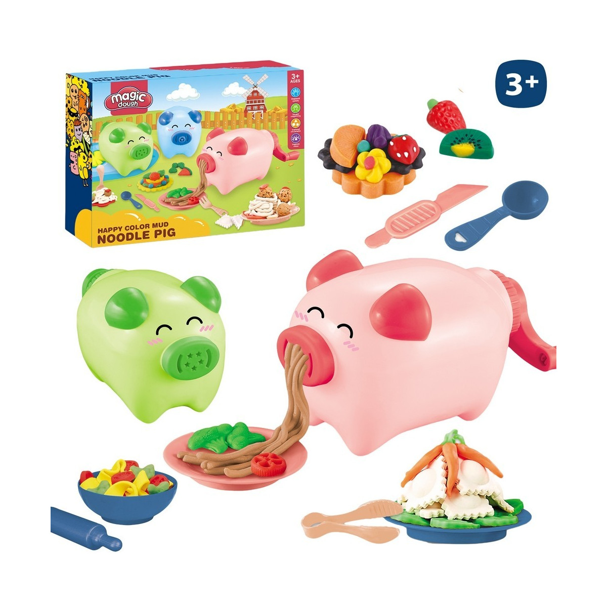 Pig Pig Plasticine Set 13.50 X 7.50 X 8 Cm