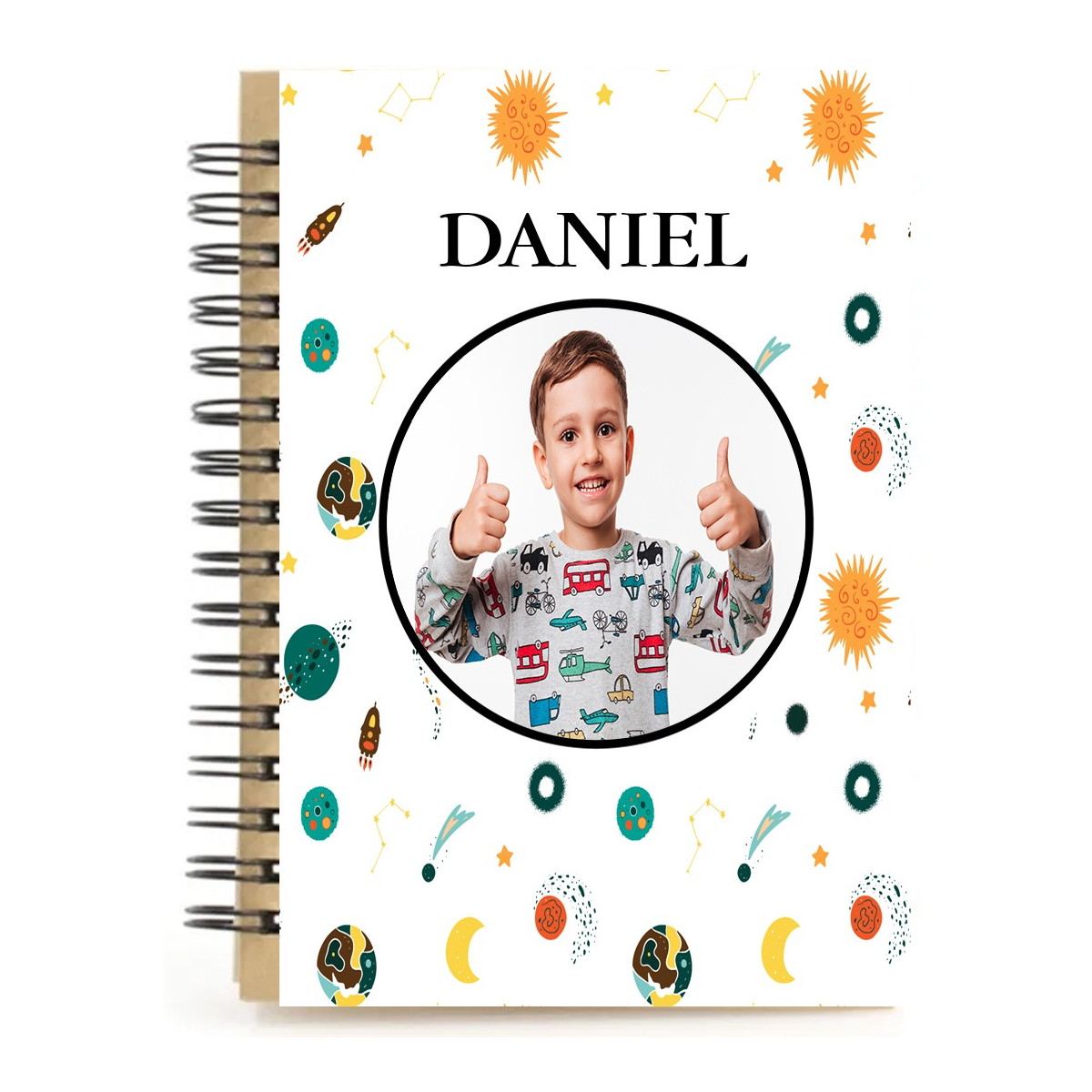 Carnet D Univers Personnalisé Avec Nom Et Photo En Couleur