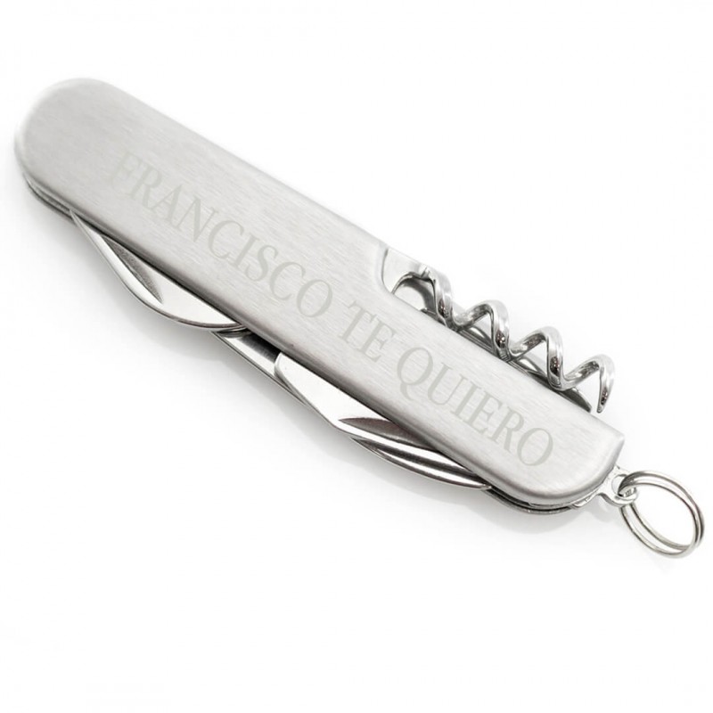 Couteau Personnalisé Avec Nom Et Phrase Gravés Au Laser