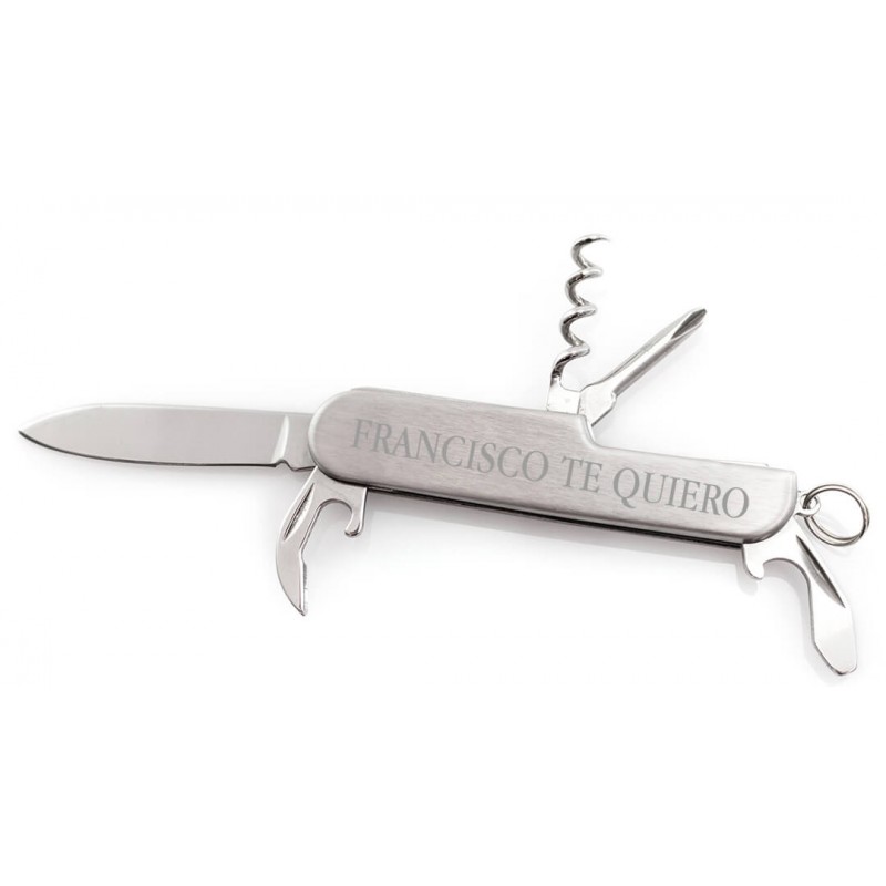 Couteau Personnalisé Avec Nom Et Phrase Gravés Au Laser