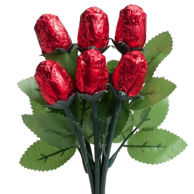 Bouquet De Roses En Chocolat 6 Roses Incluses
