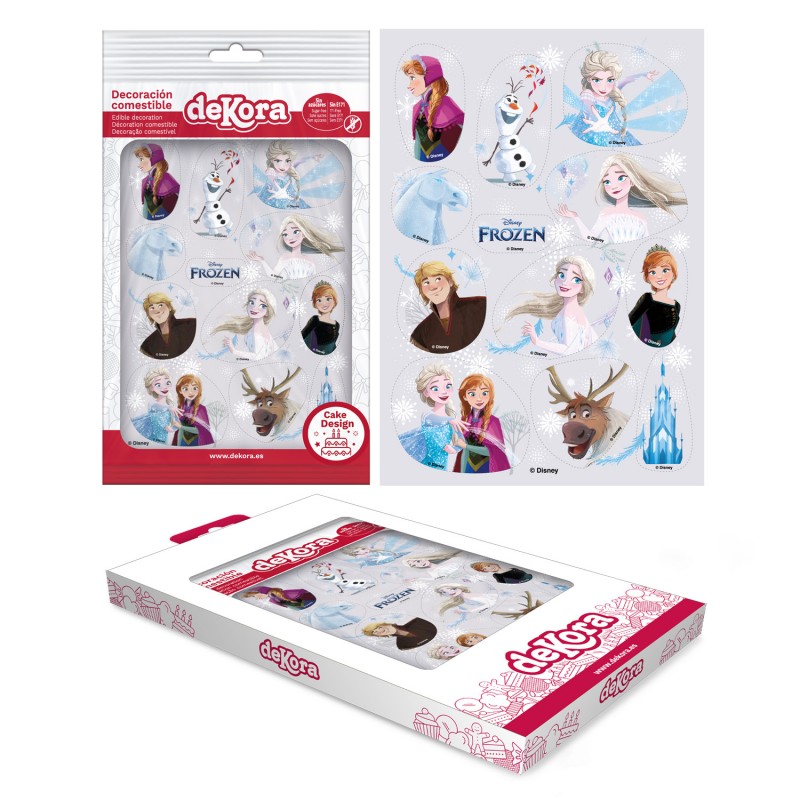 Décoration Comestible Découpée Pour Gâteau Et Cupcake Frozen Ii