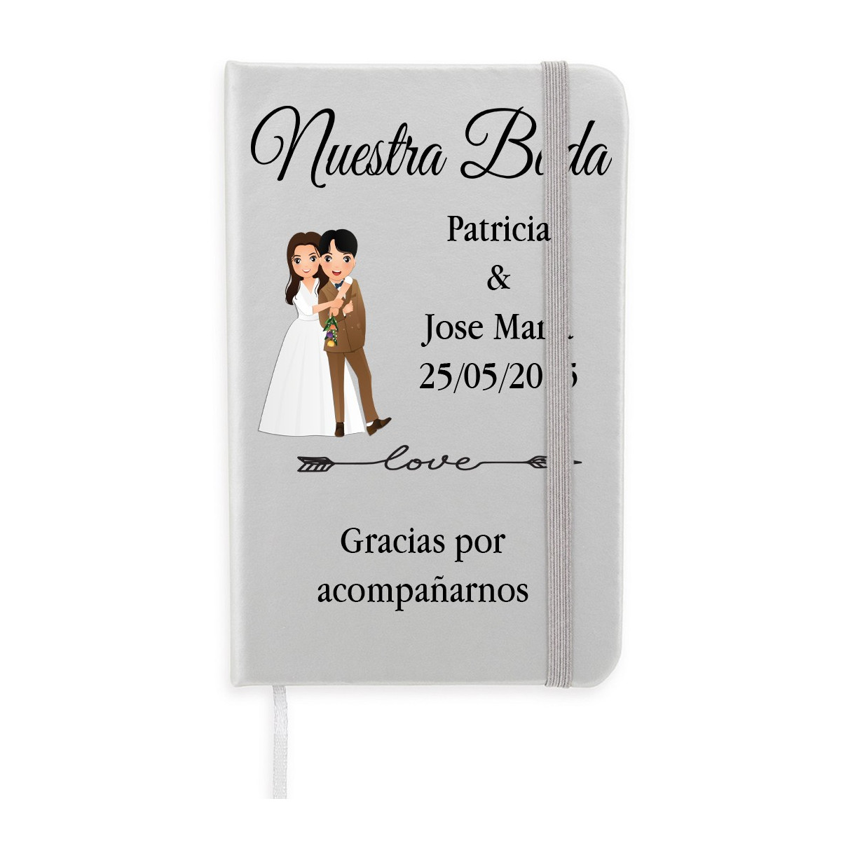 Carnet De Mariage Personnalisé Avec Noms Et Dédicace