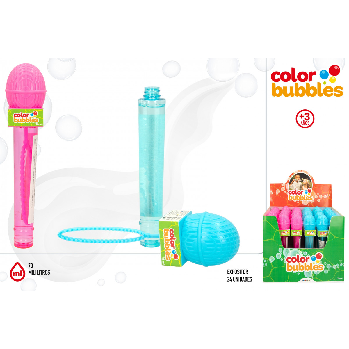 Color Bubbles Microphone Bubbles 70Ml