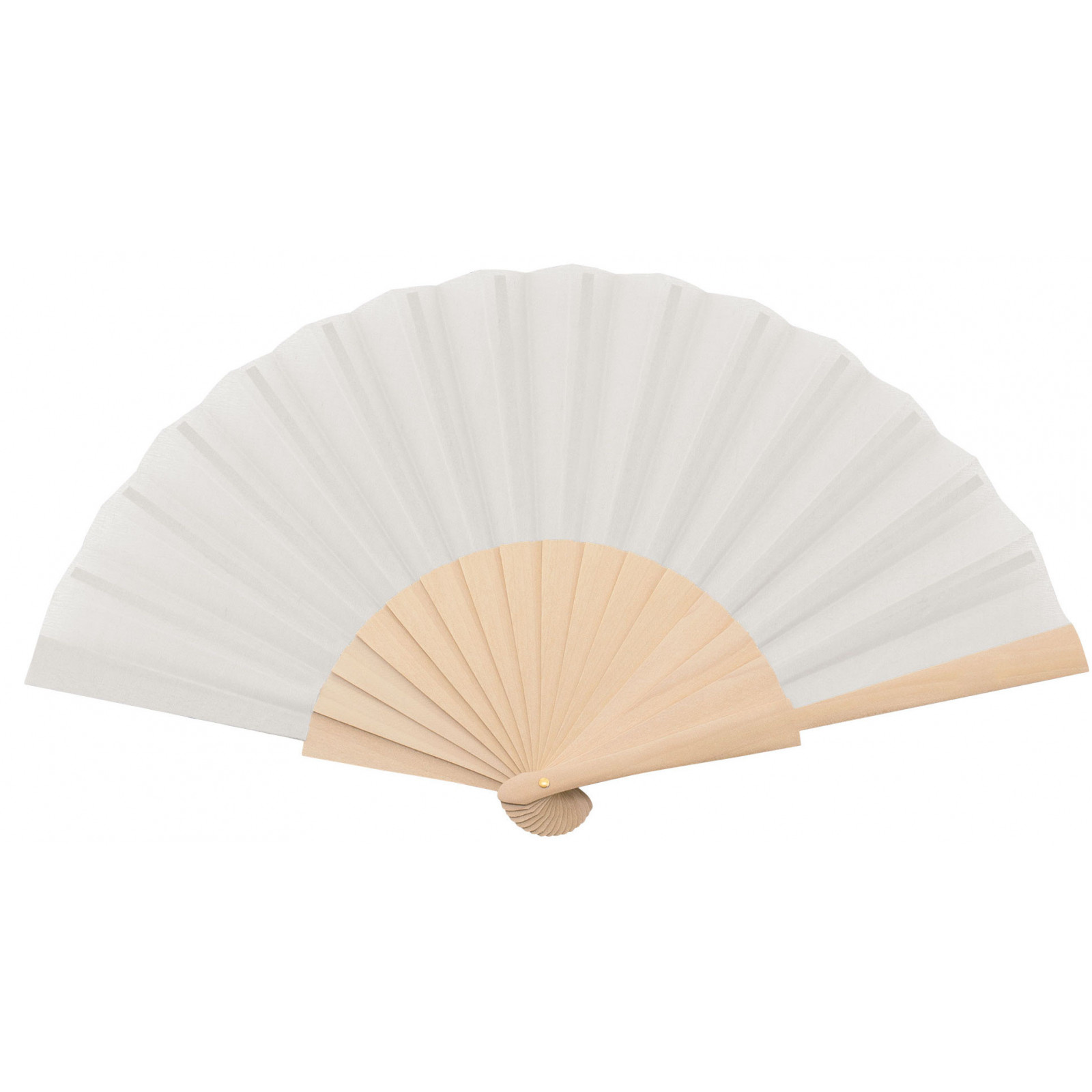 Éventail Blanc Avec Sac De Mariage