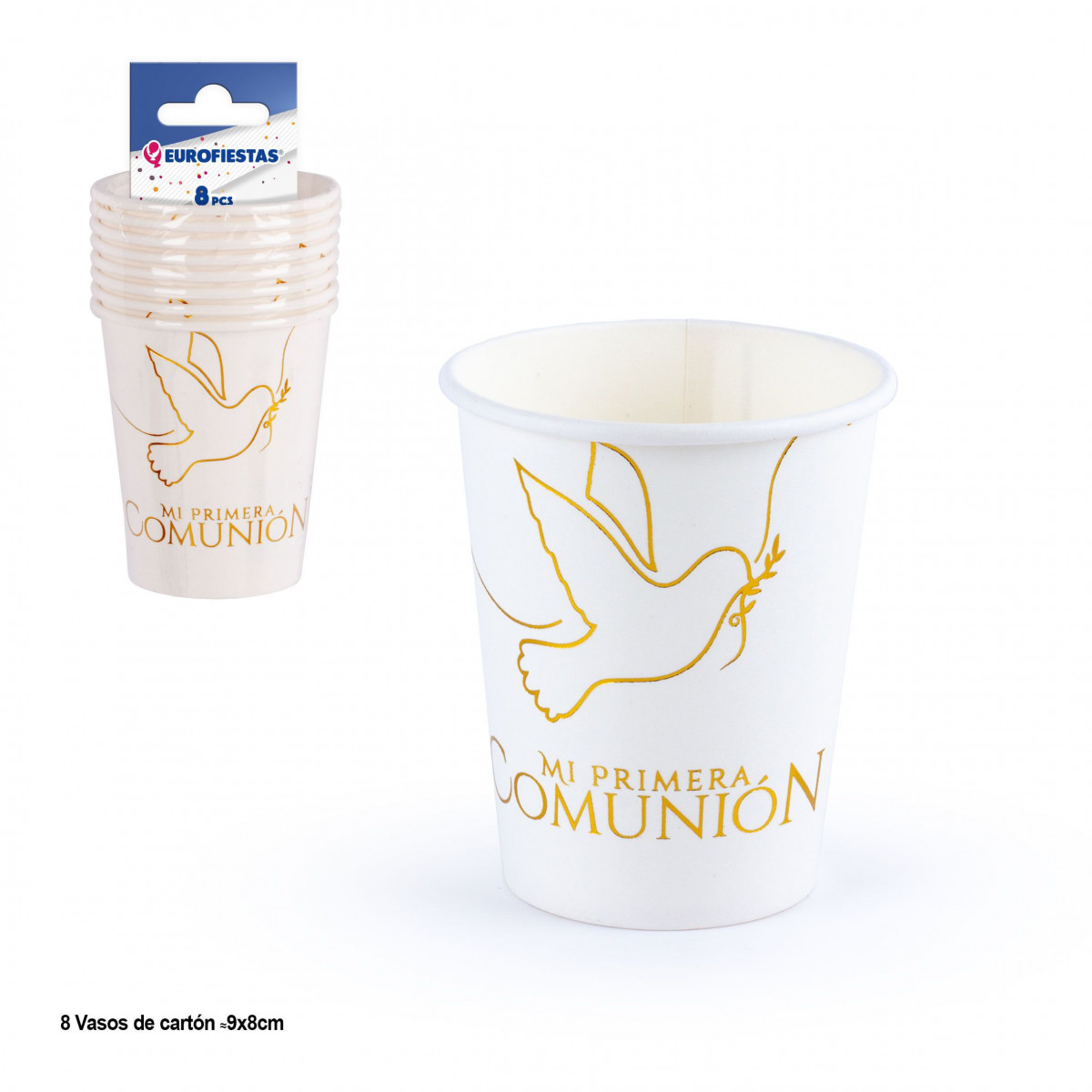 Pack De 8 Gobelets De Communion Jetables En Carton