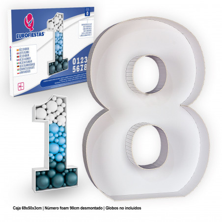 Structure En Mousse Pour Ballons Géants Numéro 8.