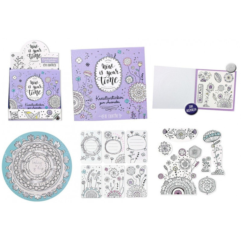 Livre De Stickers À Colorier Avec Cône De Bonbons