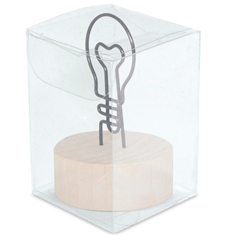 Porte-Notes En Bois Avec Clip En Forme D'Ampoule Détail Original Et ...