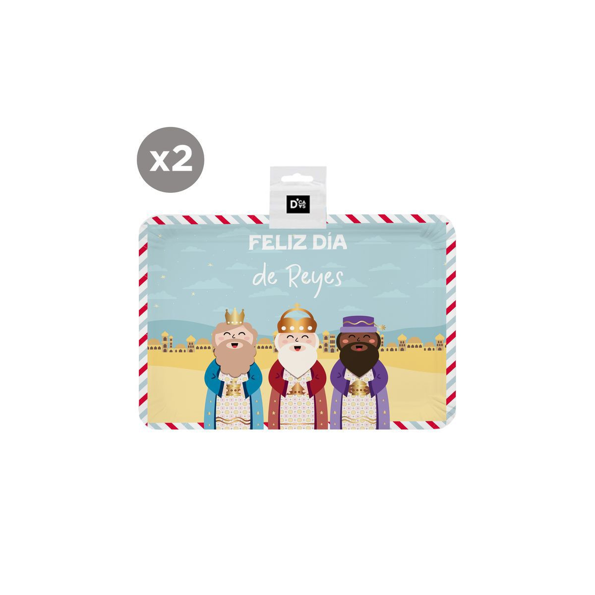 Juego De 2 Bandejas 25X34 Reyes Magos