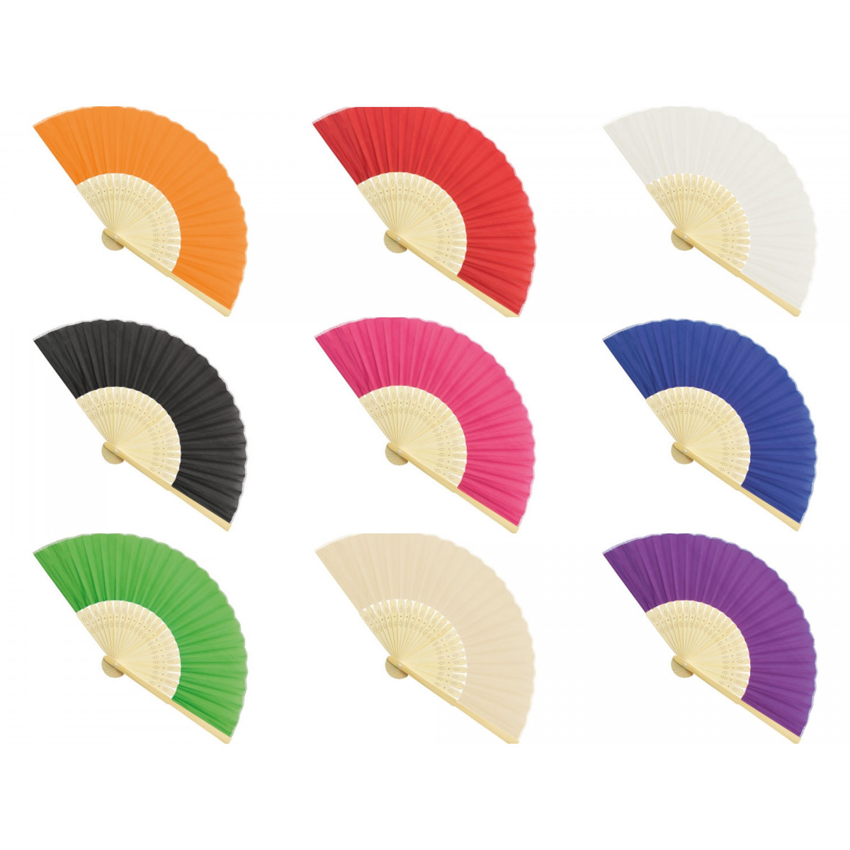 Eventail Personnalisé Pour Mariages Avec Sac En Organza