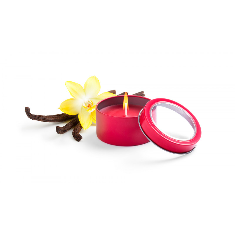 Bougie Parfumée En Boîte Métallique Avec Fenêtre Transparente À Offrir
