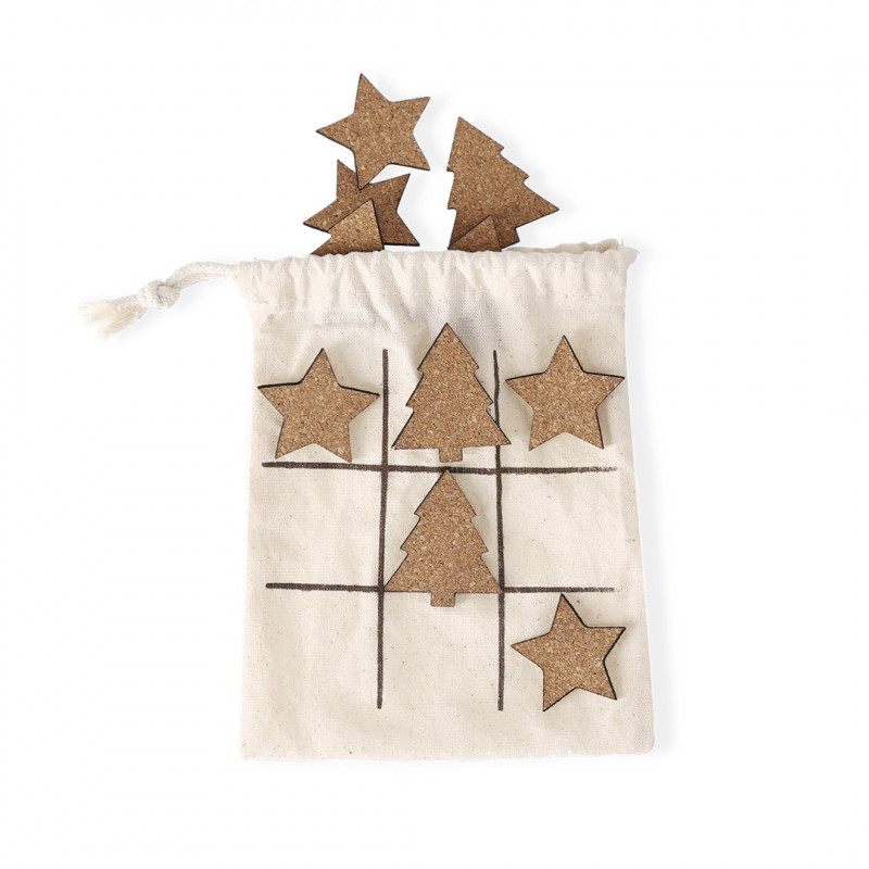 Jeu De Morpion De Noël Avec Étiquette Personnalisée À Offrir