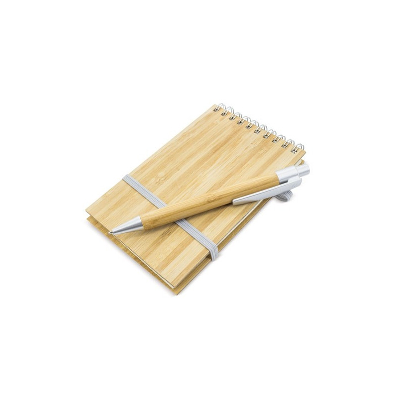 Carnet En Bambou Personnalisé Pour Mariage Avec Stylo